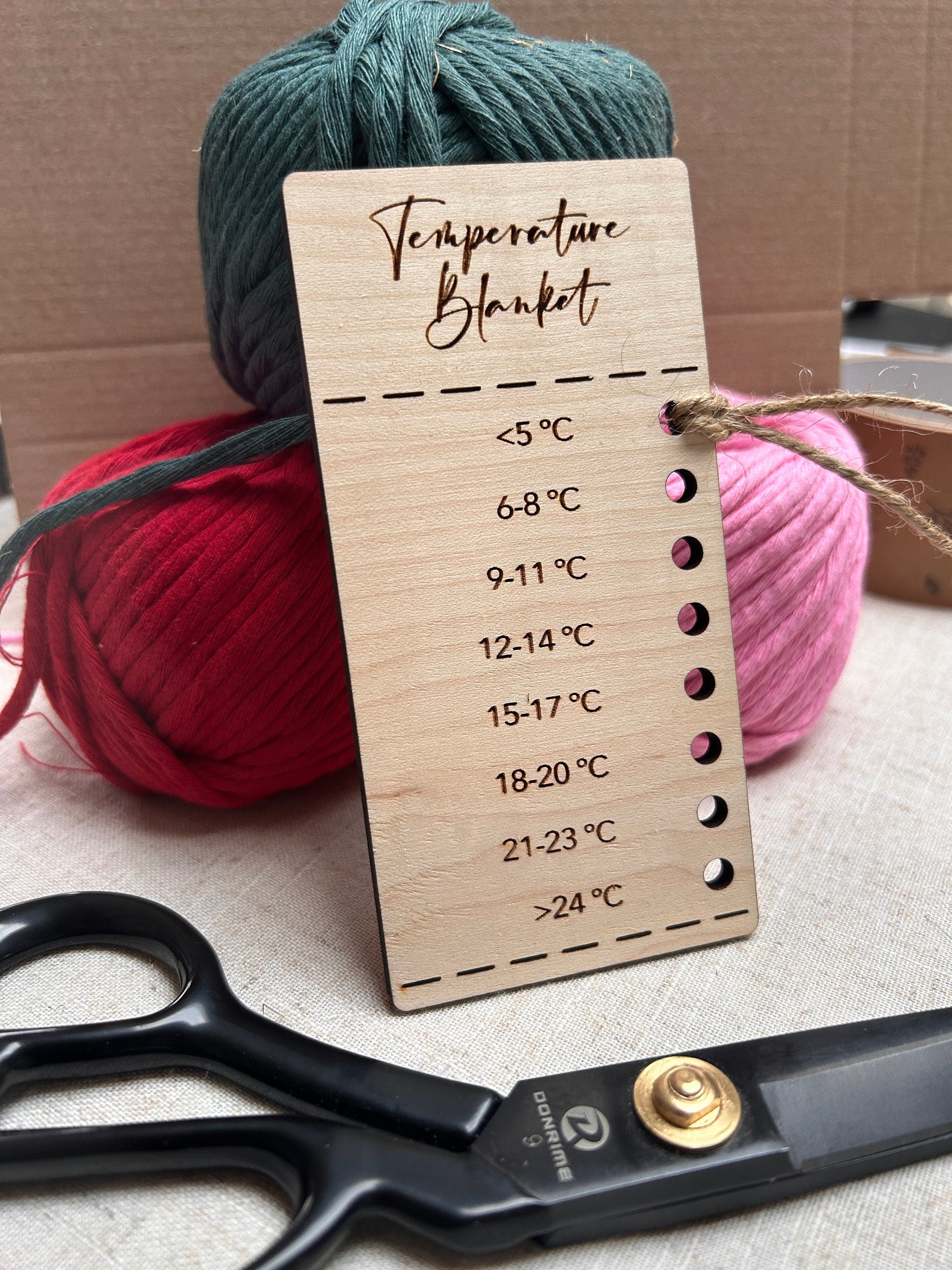Temperature Blanket Colour Chart, Temp Blanket Charts, Knitting Gifts ...